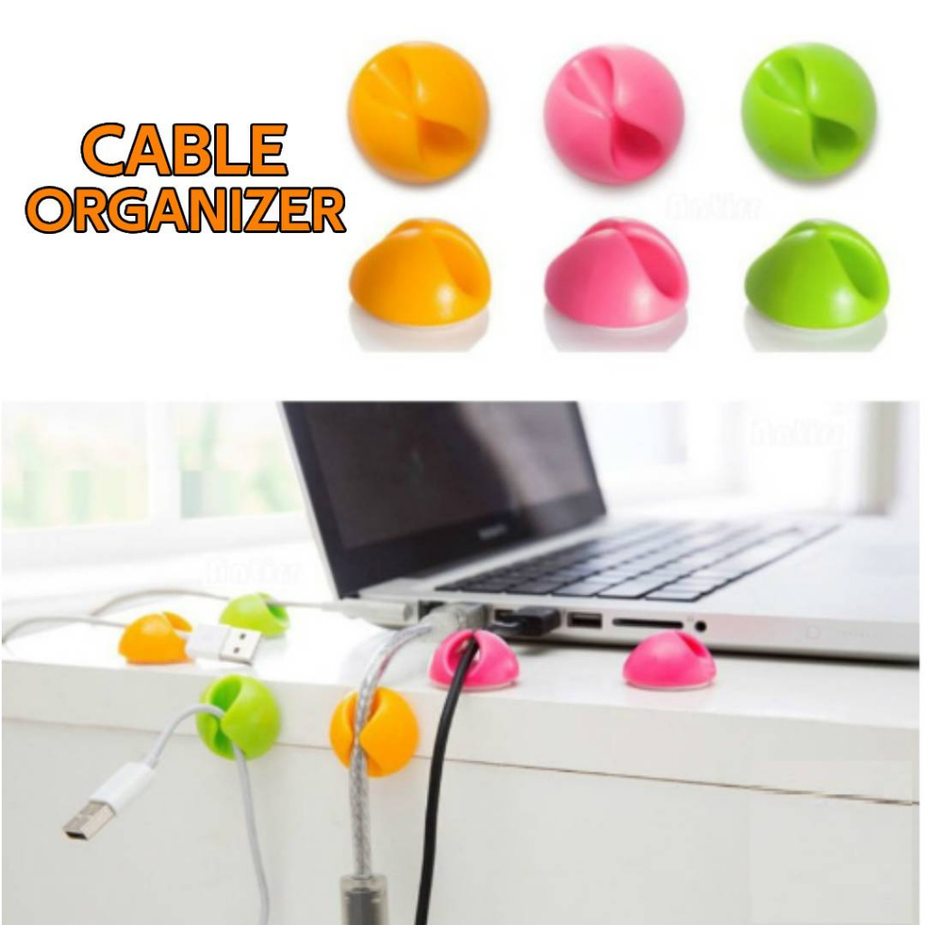 USB Cable Reel Organizer Desktop Clip Cord Management Headphone Wire ...