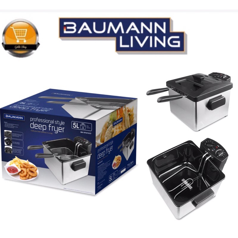 Baumann 5L Professional Style Deep Fryer | Shopee Philippines