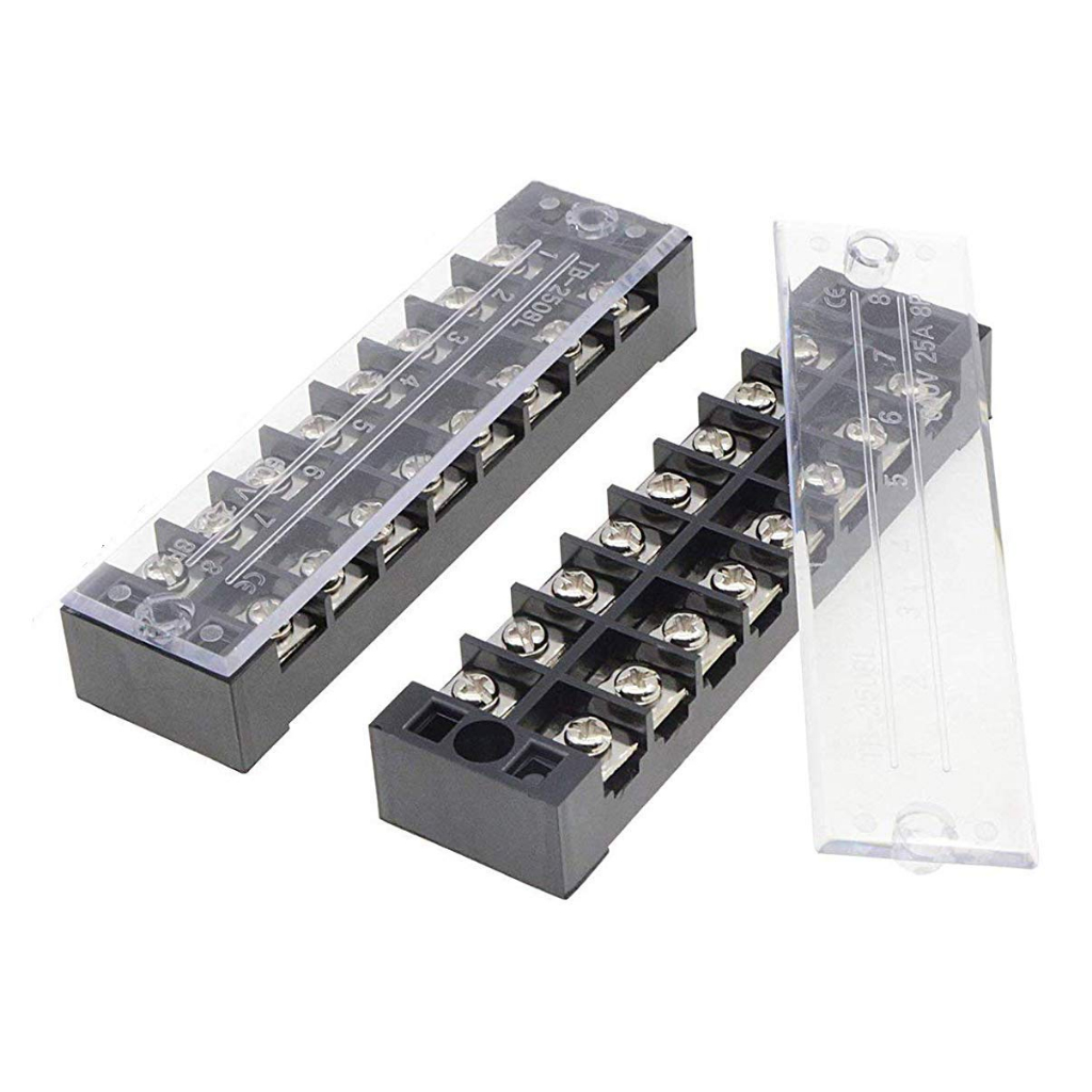 Terminal Block 600V 3 to 8 Slots 15A 25A Copper Molded Type Electrical | Shopee Philippines