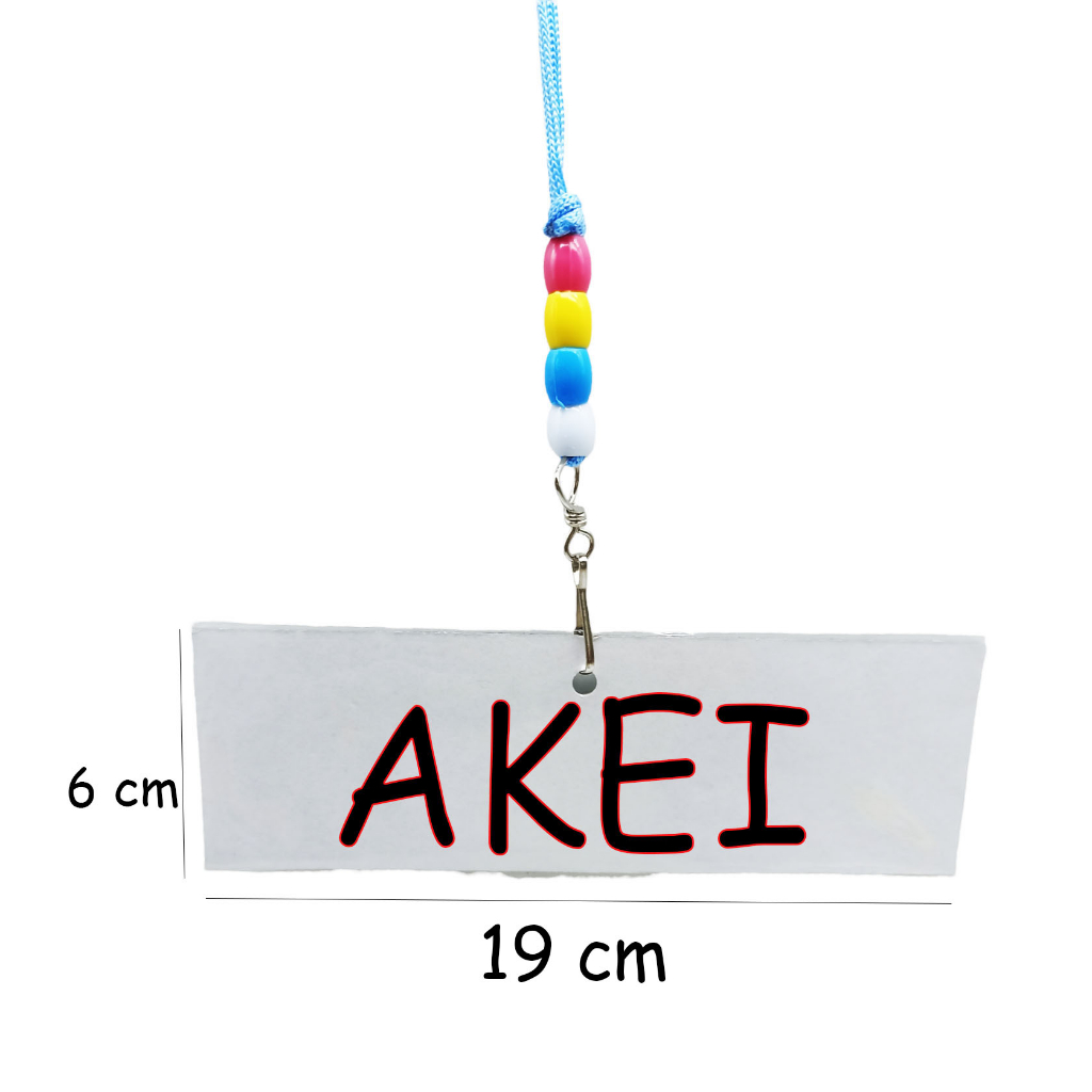 Name Tag - School kids name tag assorted color name tag sold per one ...