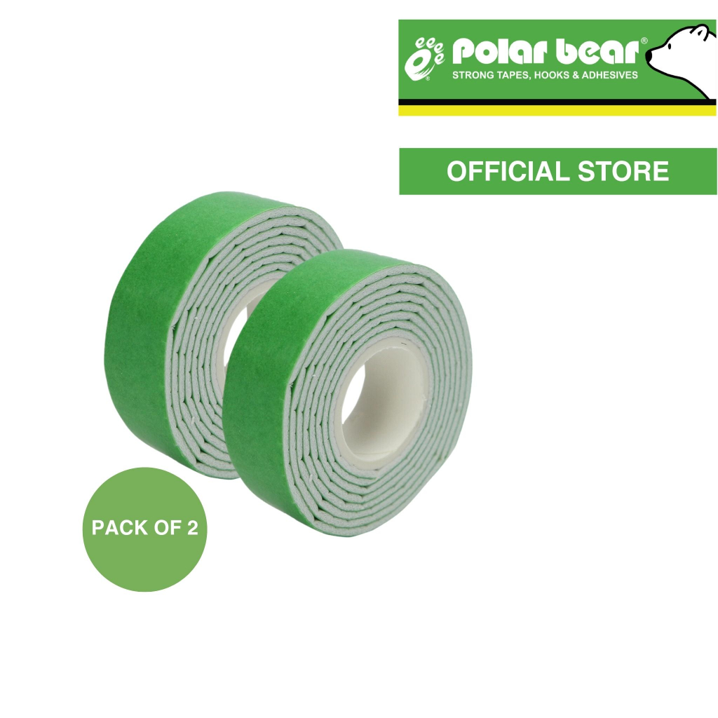 Polar Bear Double Sided Foam Tape 18mm X 1m Sp016 Pack Of 2 Shopee