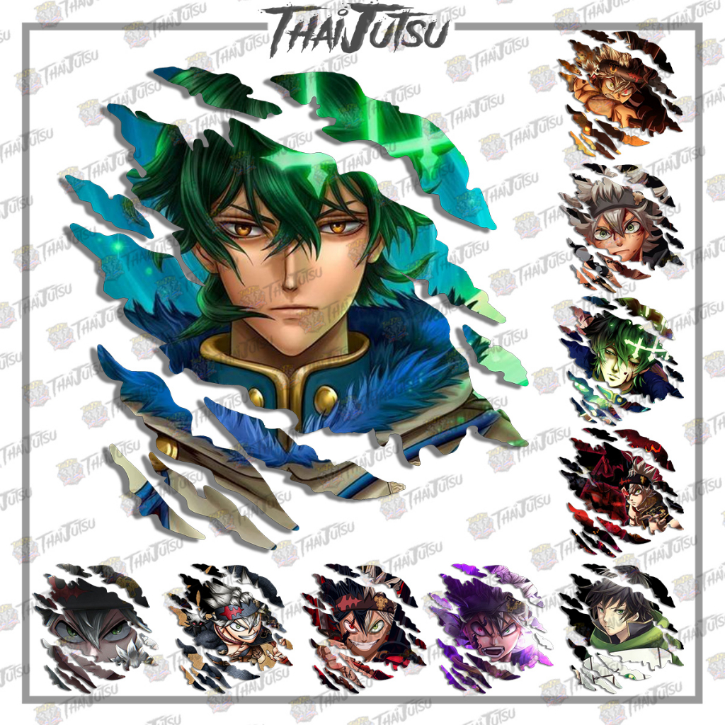 BLACK CLOVER | ANIME SCRATCH STICKER【ThaijutsuStickers】 | Shopee ...