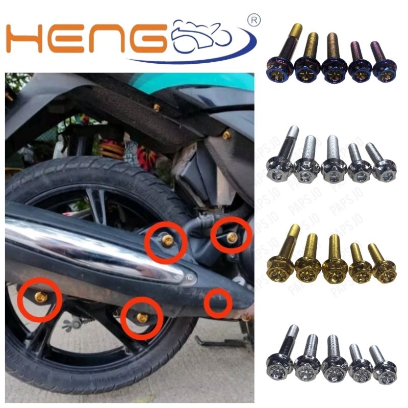 HENG FLOWER TYPE SWING ARM/PIPE BOLT MIO SOULTY | Shopee Philippines