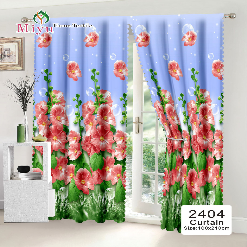 Curtain New Design 100x210CM Curtain Kurtina Door Curtain Lace Curtain ...