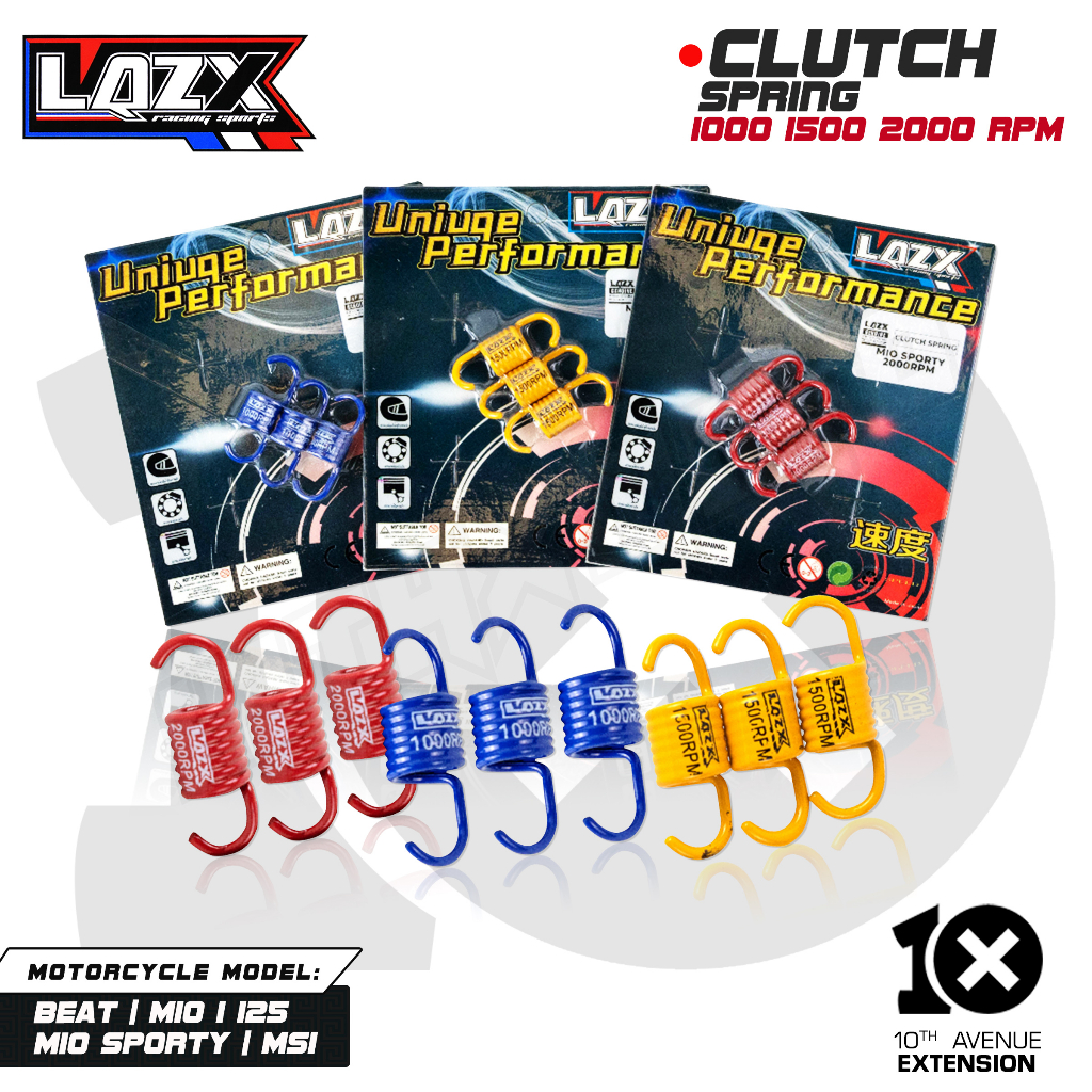 10thx Lazx Clutch Spring 1000 1500 2000 RPM for Beat Carb, Beat Fi, Mio ...