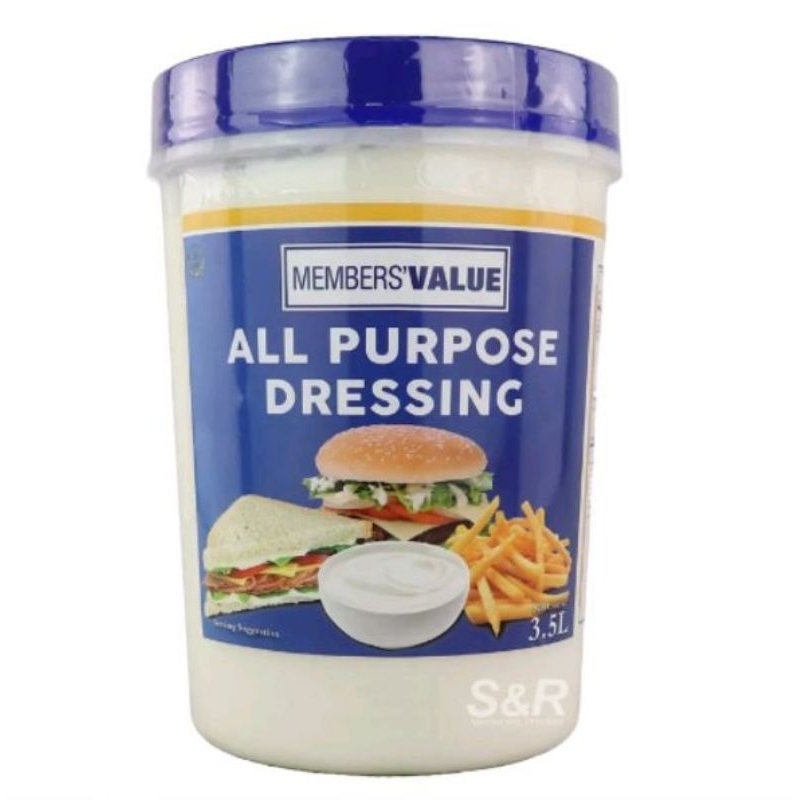 MEMBERS VALUE ALL PURPOSE DRESSING 3.5L | Shopee Philippines