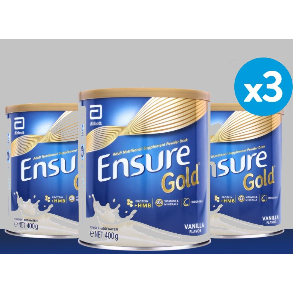 ENSURE Gold HMB Vanilla 1200g (400gx3)-july 22,2024 | Shopee Philippines