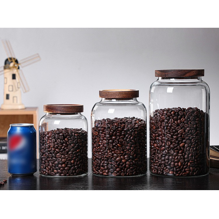 Kitchen Sealed Jars Transparent Storage Storage Jars with Screw Type ...