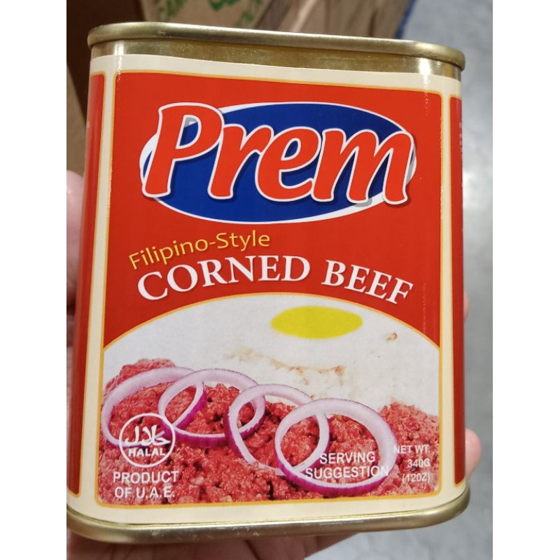 Prem Filipino Style Corned Beef 340g | Shopee Philippines