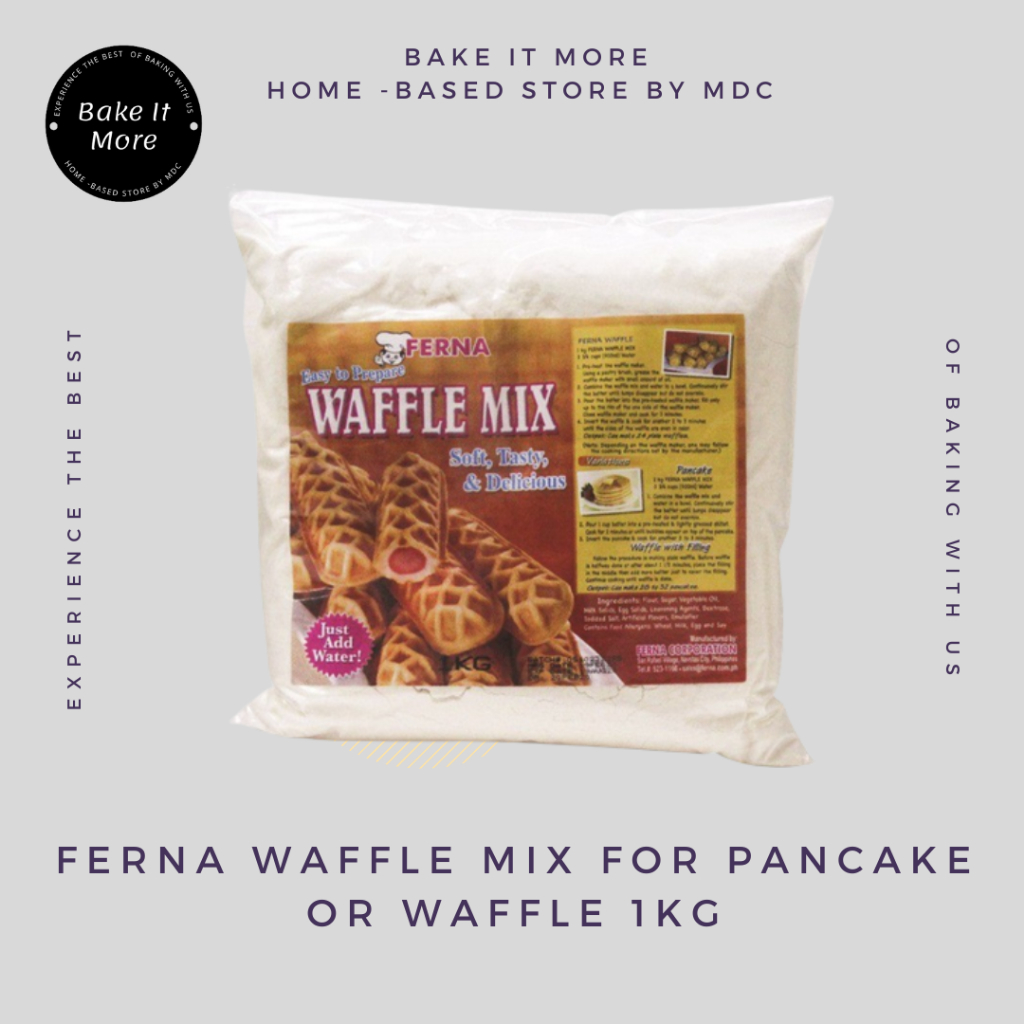 Ferna Waffle Mix for Pancake or Waffle 1kg | Shopee Philippines