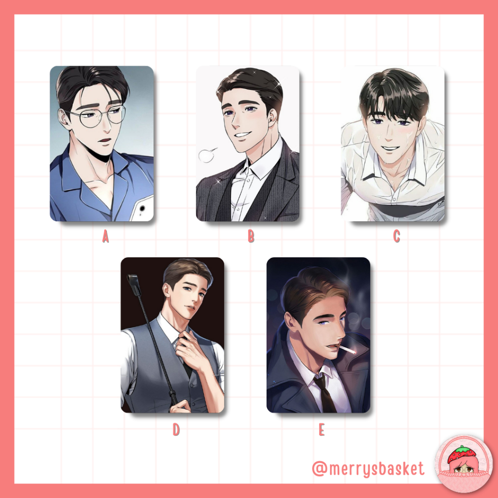 [5 PCS SET] BJ ALEX WEBTOON MANHWA PC PHOTOCARDS UNOFFICIAL FANMADE ...