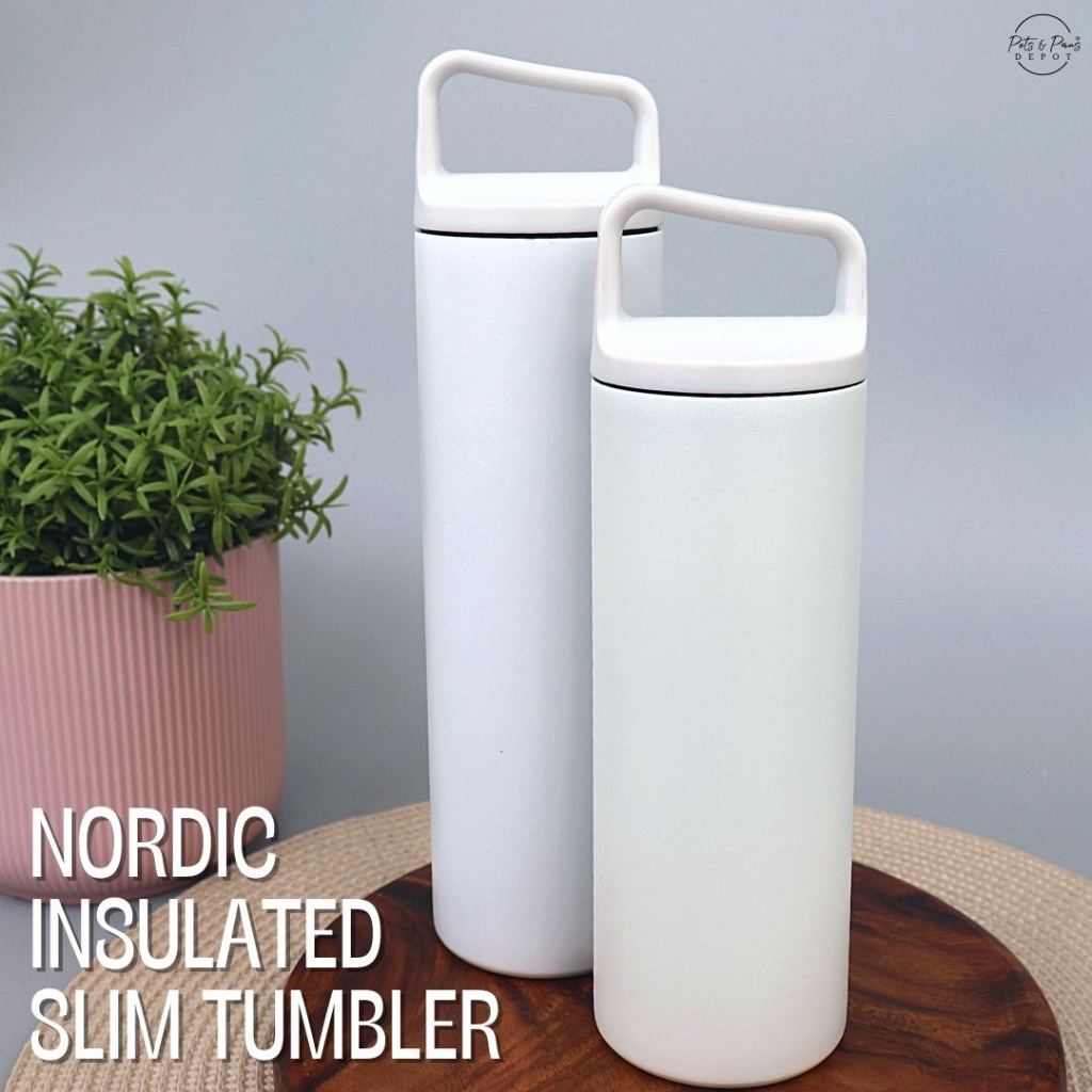 Nordic Insulated Slim Tumbler 480ml/600ml | Shopee Philippines