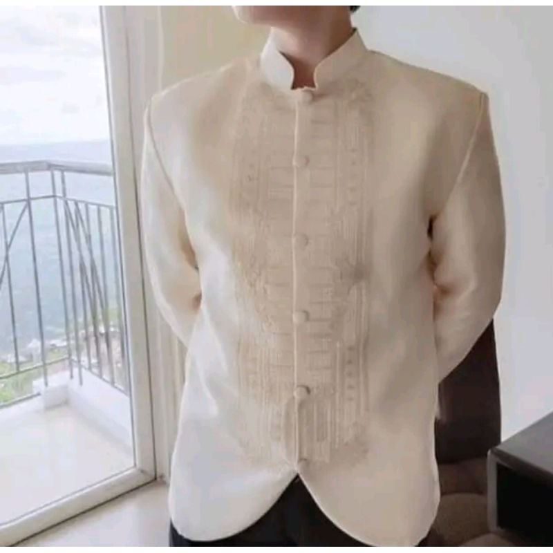 Coat barong_Computerized embroidery, double lining, no need pang loob ...