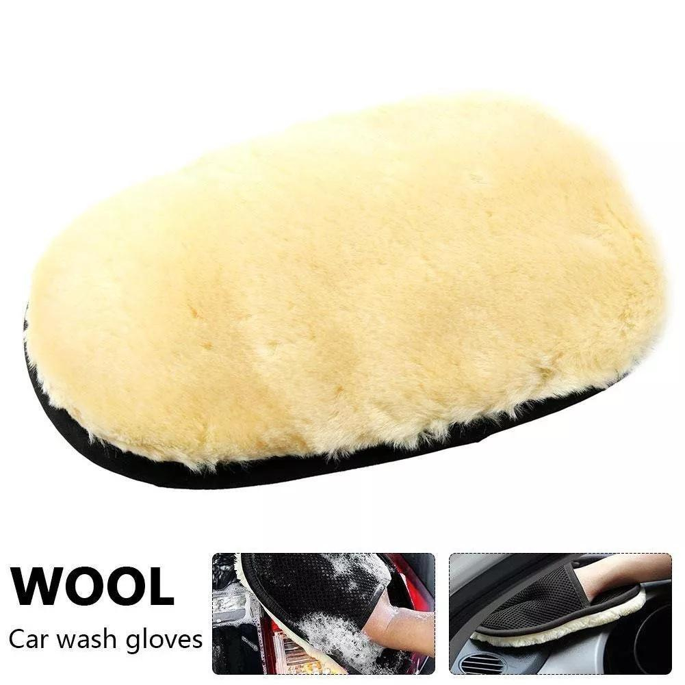 Car Care Cleaning Wool Gloves,Soft Car Washing Mitt Brush,Portable ...