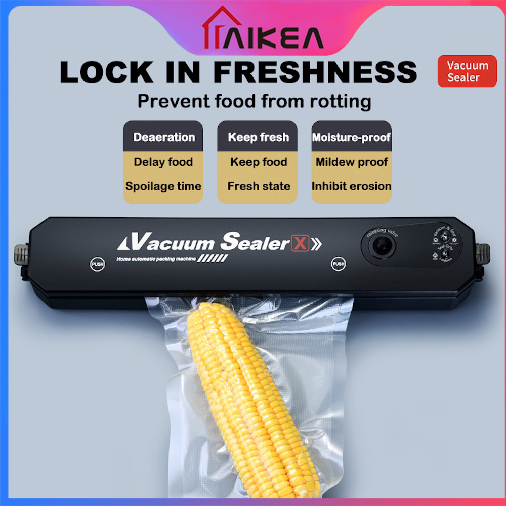 Food vacuum packaging machine household automatic vacuum sealing machine Aikea | Shopee Philippines