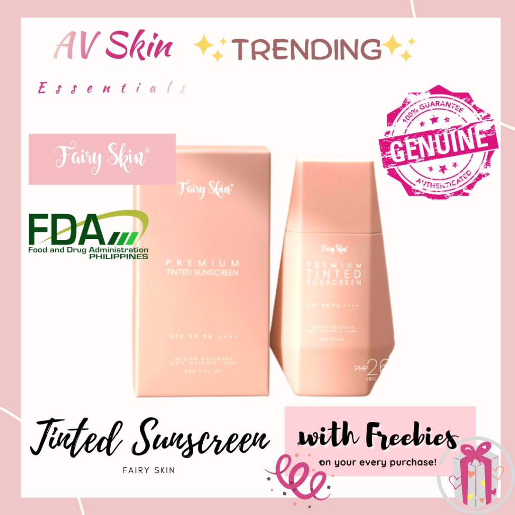 (COD) Fairy Skin Premium Tinted Sunscreen | Shopee Philippines