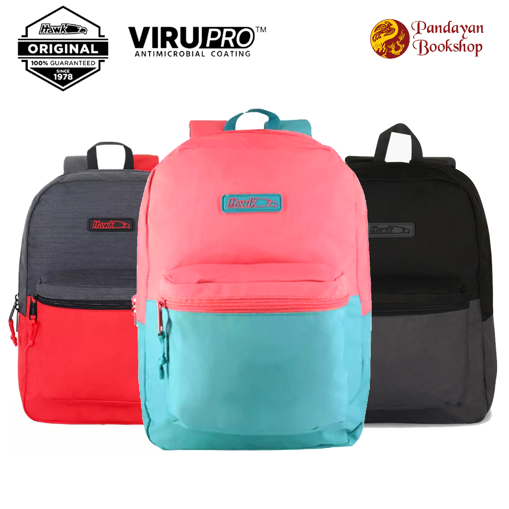 Hawk 5453 Backpack with VIRUPRO + Nanosilver Dual Protection | Shopee ...