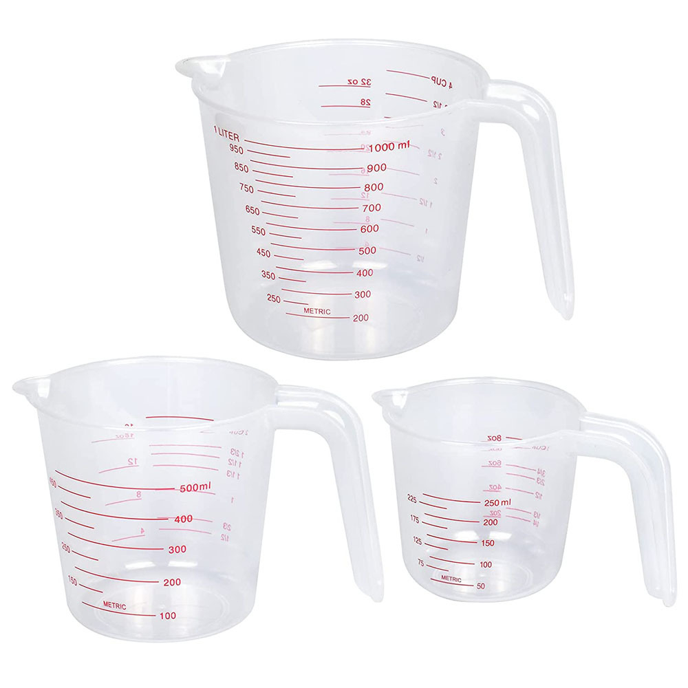 Transparent Measuring Cup With Handle Lab Beaker Plastic Container ...