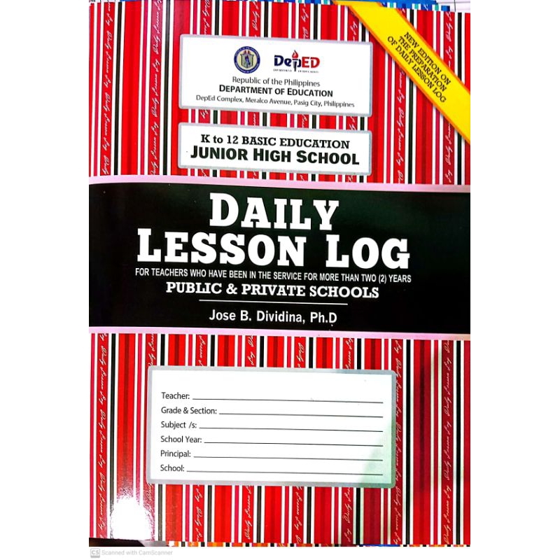Daily Lesson Log Public and Private Schools | Shopee Philippines