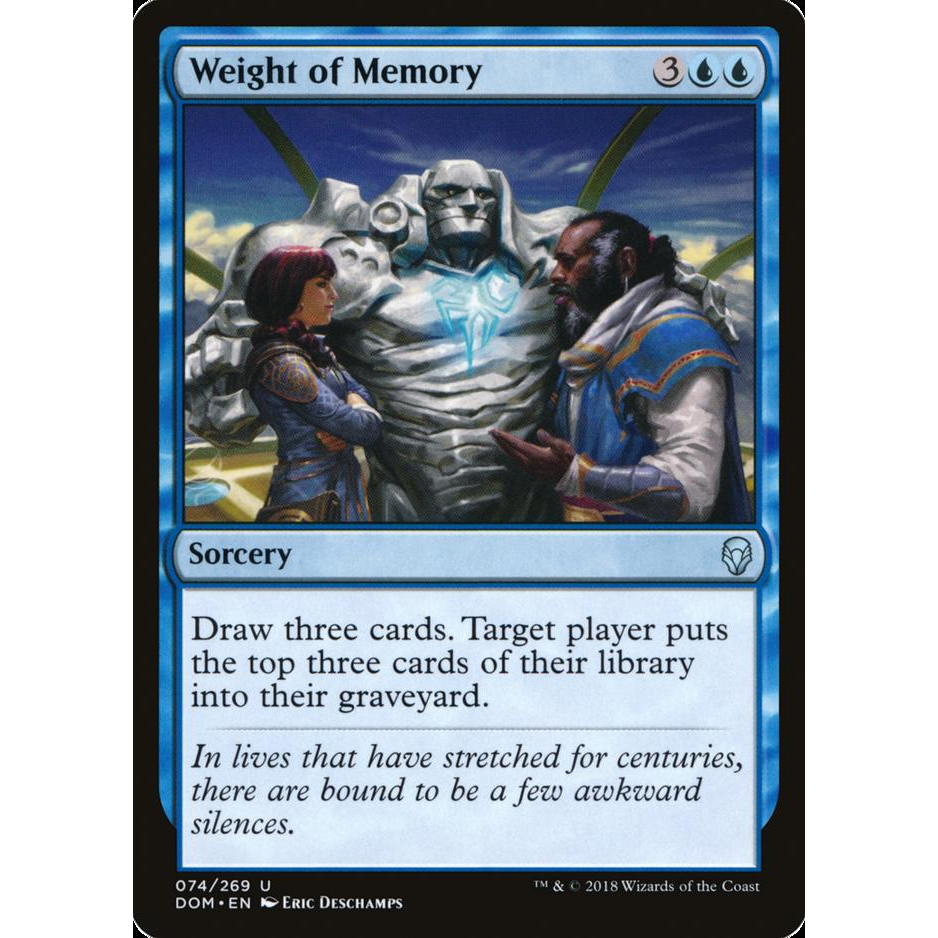 Magic the Gathering | Weight of Memory | Shopee Philippines