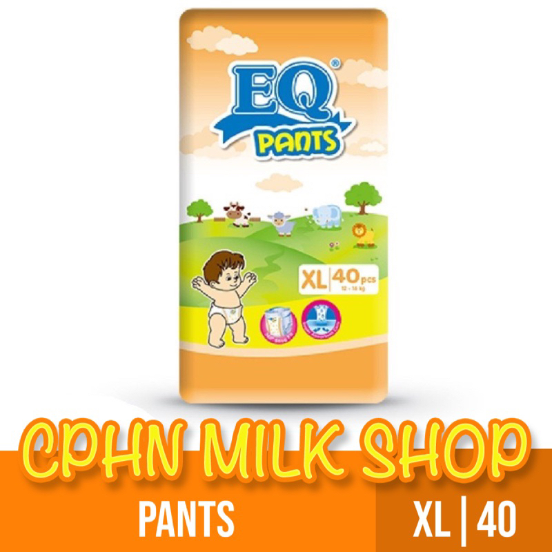 EQ Pants Baby Diapers Jumbo Pack XL 40 | Shopee Philippines