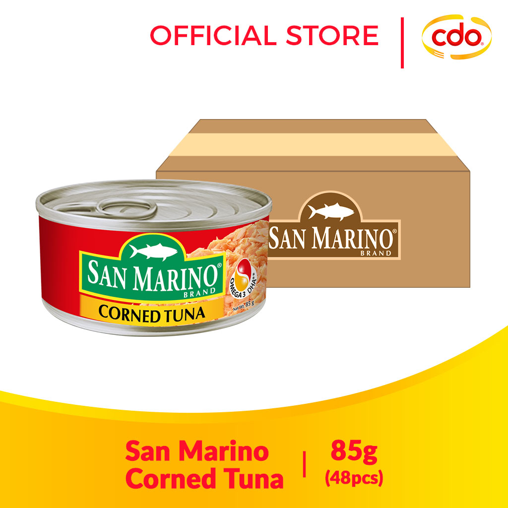SAN MARINO Corned Tuna 85g x 48 | Shopee Philippines