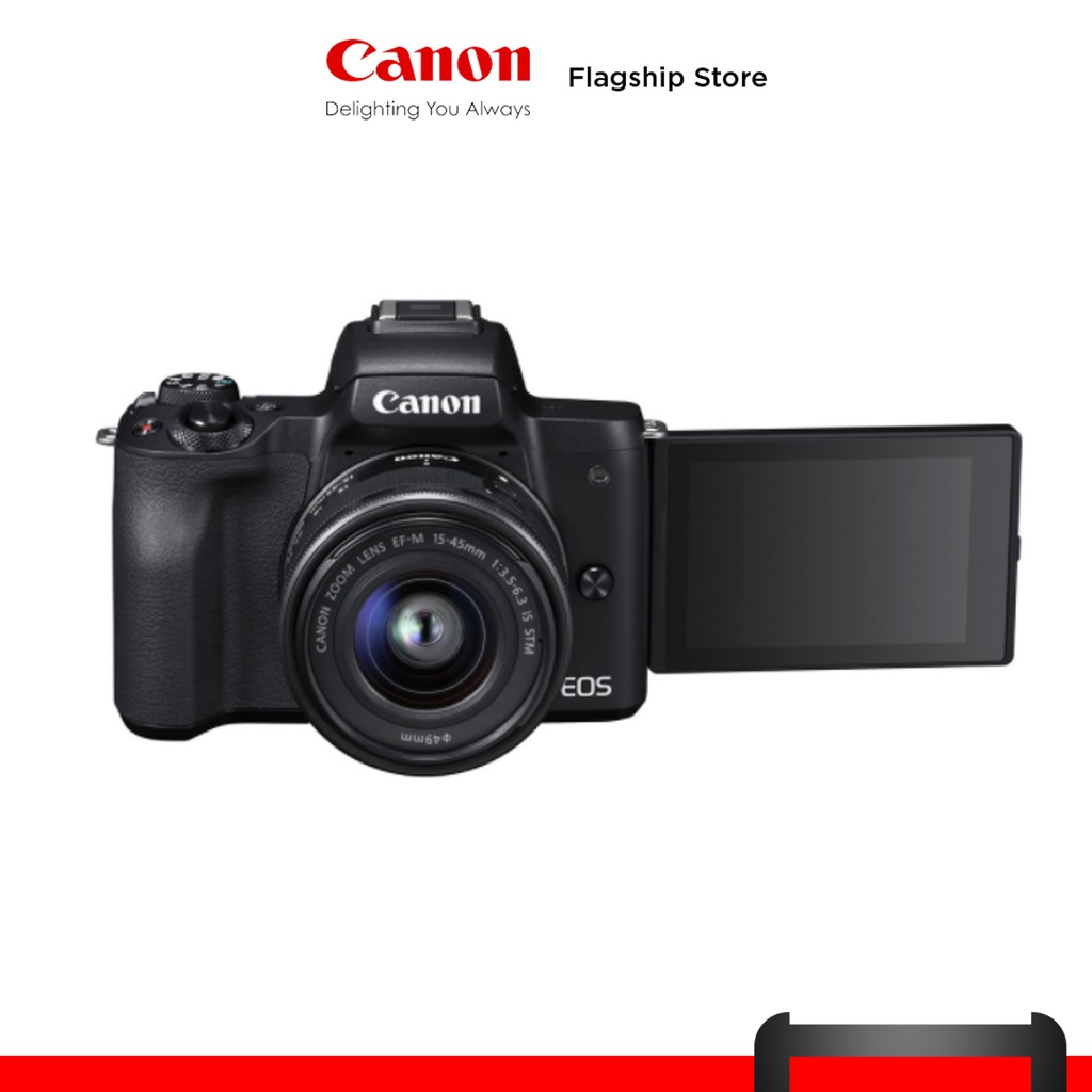 Canon EOS M50 II EF-M15-45mm Mirrorless Camera (24.1 Megapixels / 3 ...