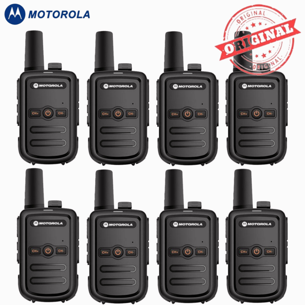 Original Motorola C51 Mini Portable Walkie Talkie Long Range 10KM Two Way Radio UHF 5 Watts (2 ...