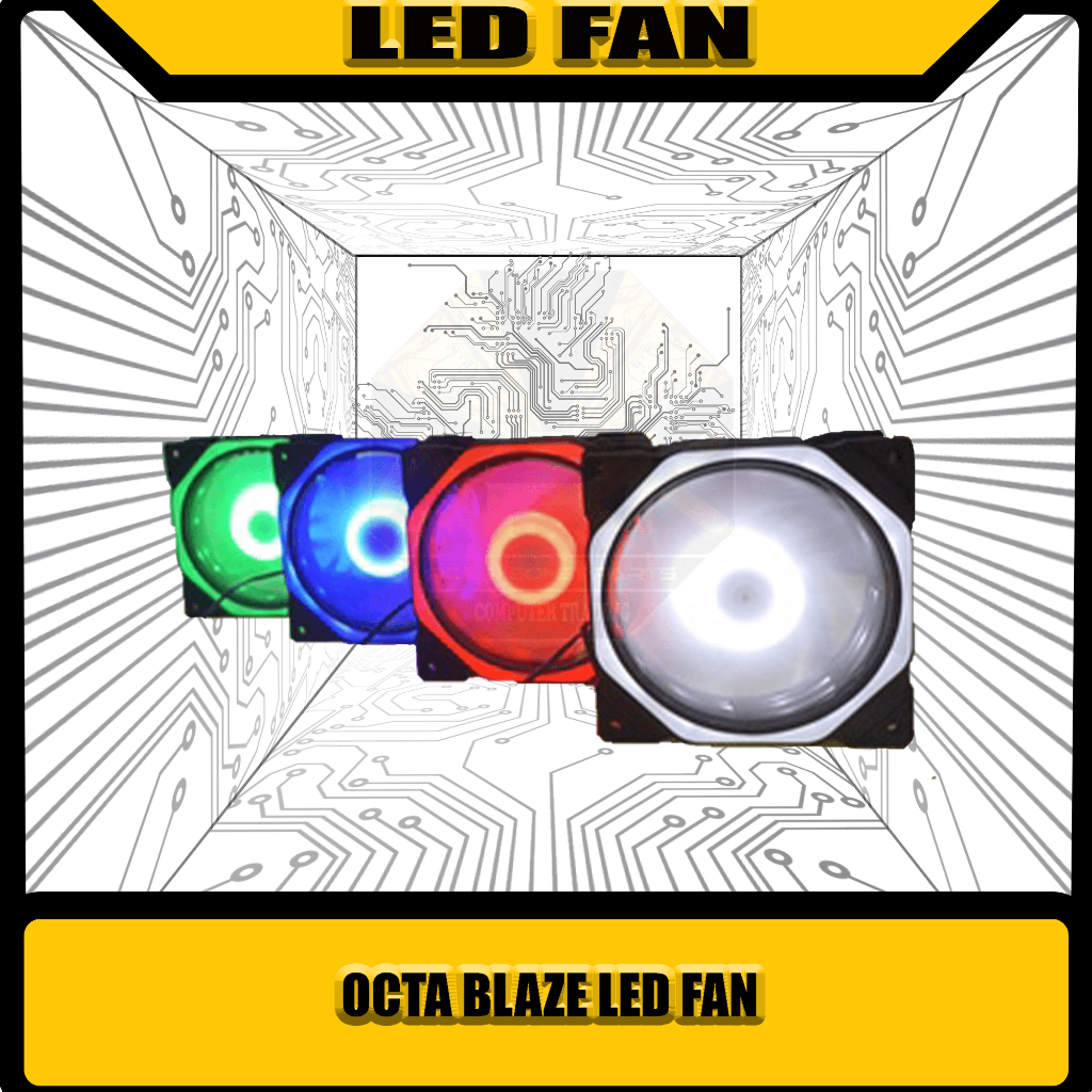 G Storm Octa Blaze LED Fan 120MM(Stable) | Shopee Philippines
