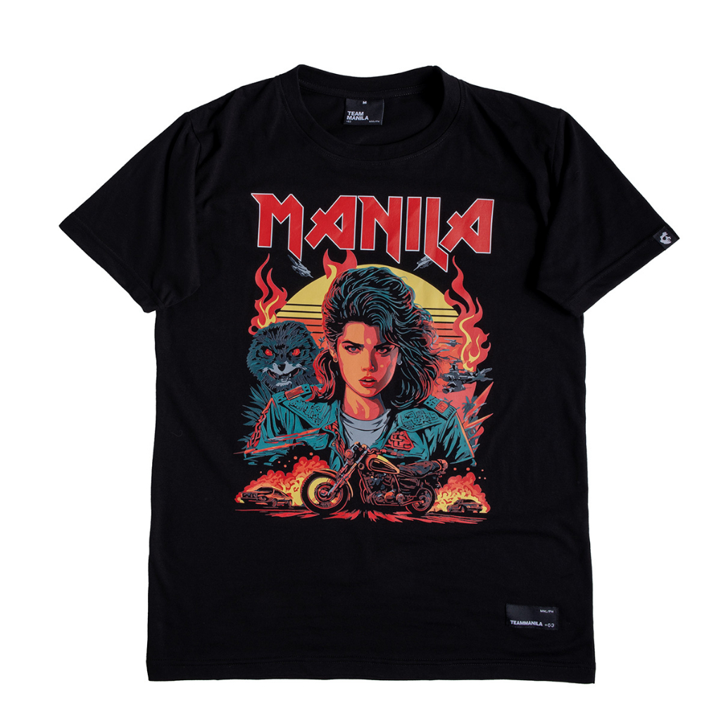 TEAM MANILA KOMIKS TSHIRT BLACK | Shopee Philippines