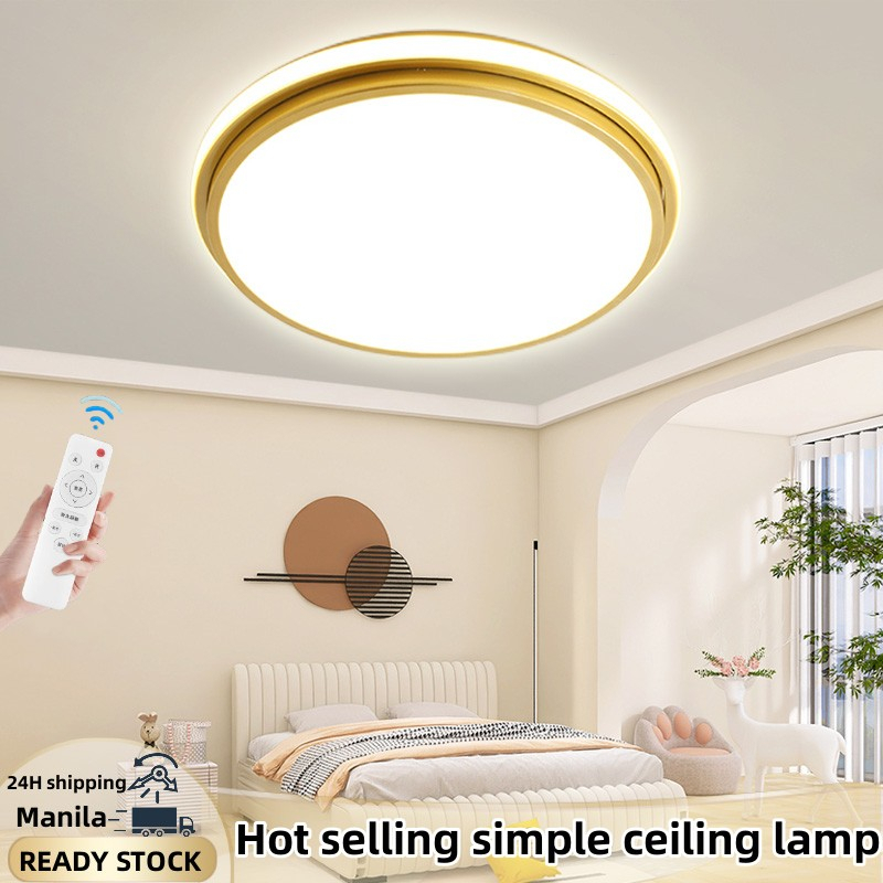 (HOT) Tricolor LED ceiling light Modern simple ceiling lamp Nordic ...