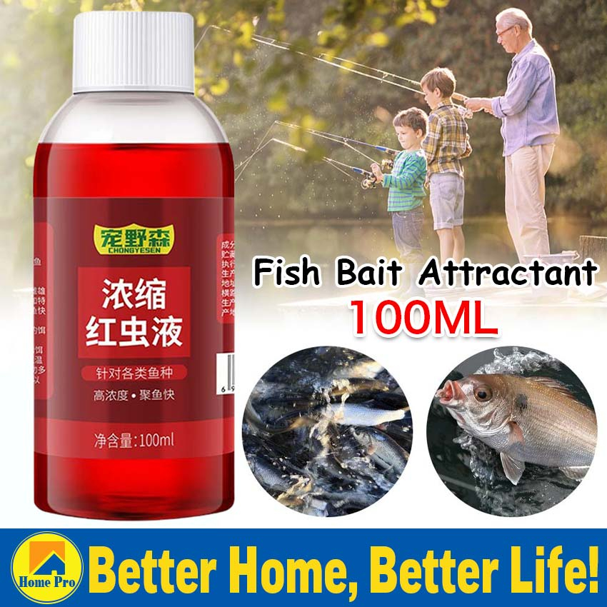 Fish Bait Liquid 100ML Safe Fishing Bait Additive Red Worm Liquid Bait ...