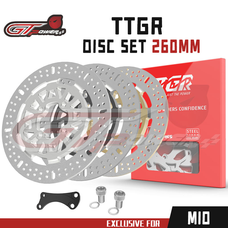 TTGR Lighten Disc MIO / MIO SOUL 260MM 4HOLES BLACK / SILVER / GOLD ...