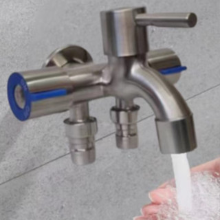 SUS 304 Faucet Three Tap Multifunctional Stainless Steel Faucet Three ...