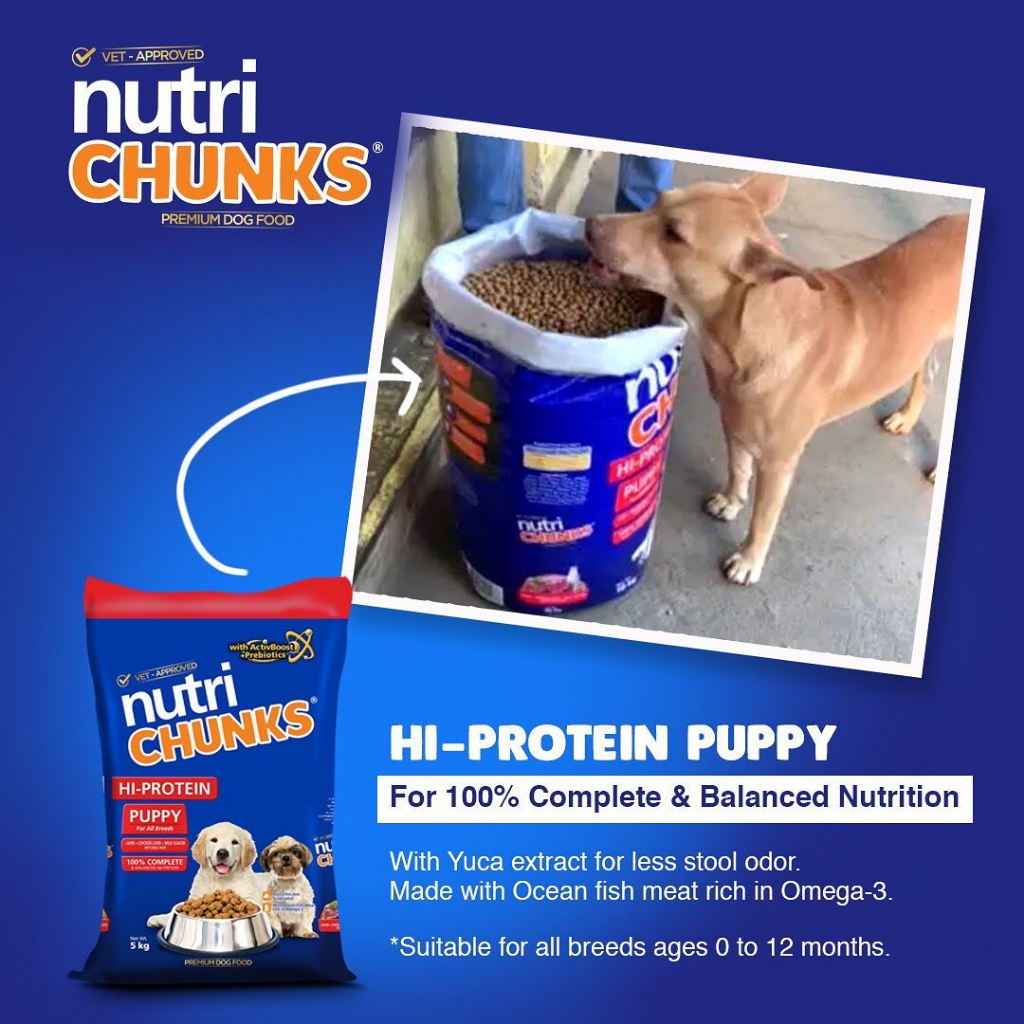 Nutri Chunks Hi-Protein Puppy Lamb 20kg | Shopee Philippines