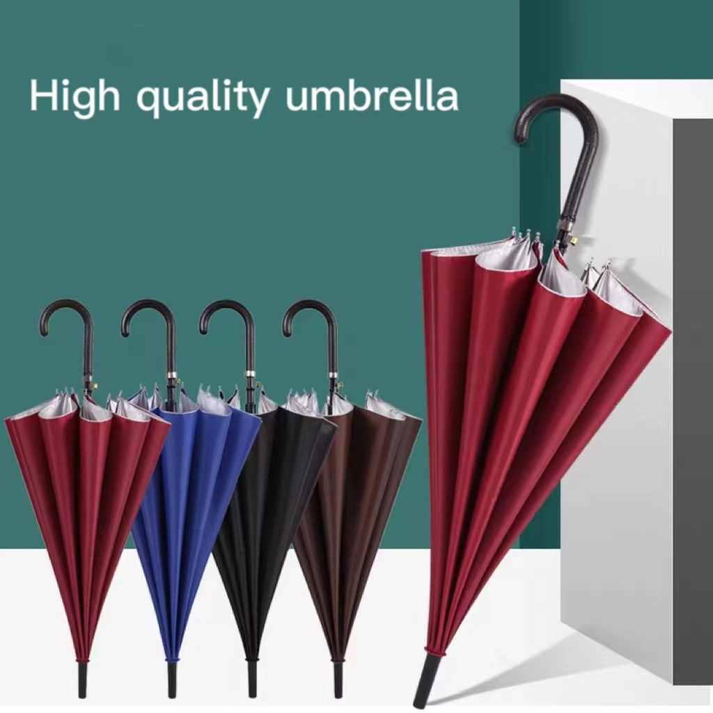 High-quality adult umbrella Silver backing waterproof windproof UV ...