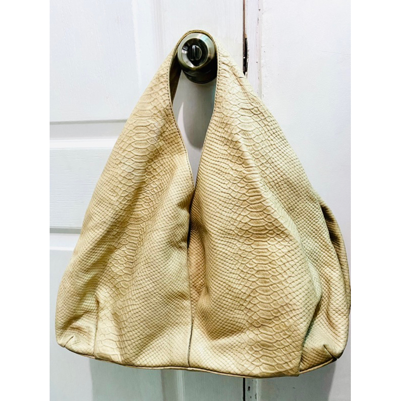 Jill Scott tan snake skin hobo bag | Shopee Philippines