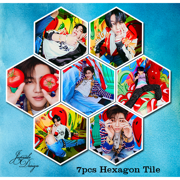 Hexagon Wall Frames Personalized Sintra Board Wall Decor (7pcs 3mm ...