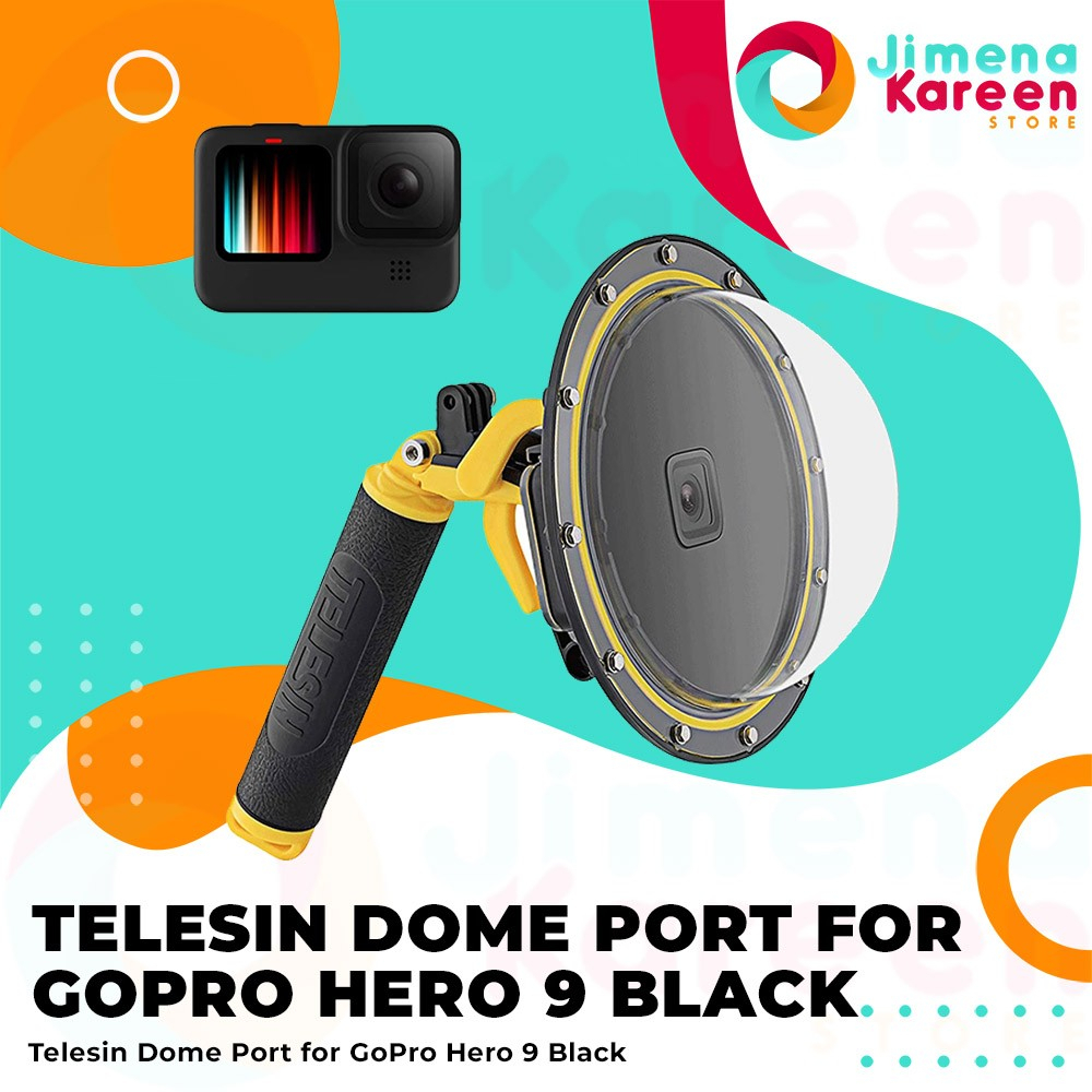 Telesin Dome Port for GoPro Hero 9 GoPro Hero 10 Hero 11 Action Camera ...