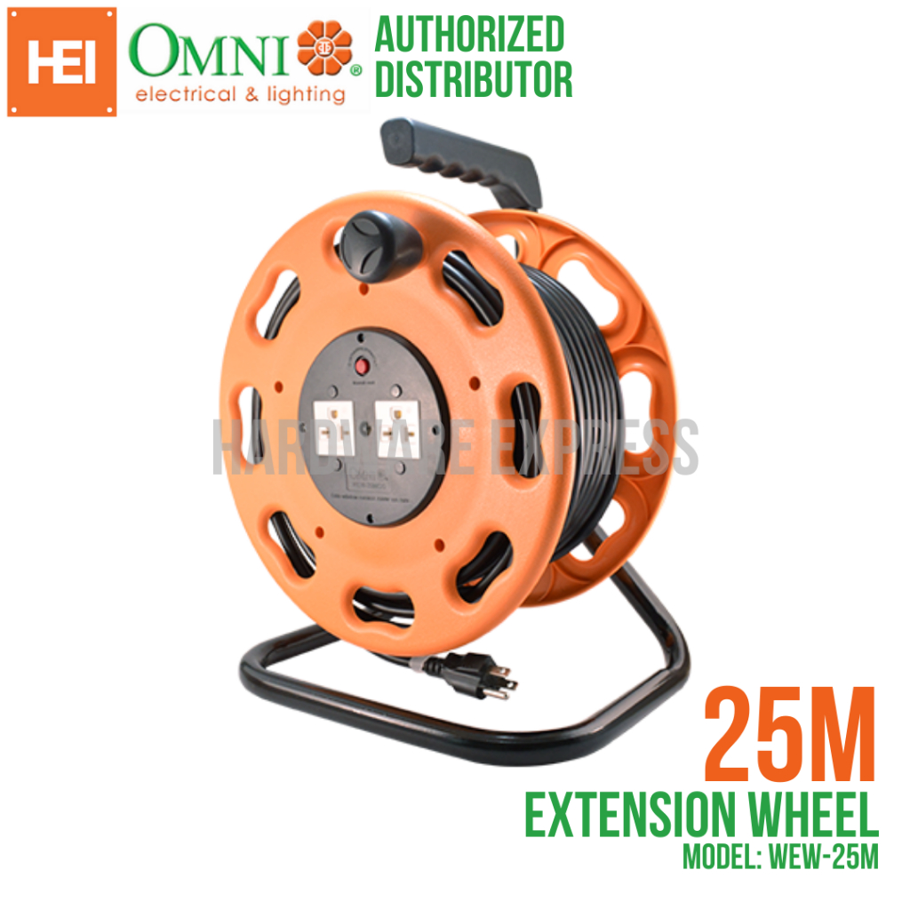 OMNI WEW-25M/DS Extension Cord Wheel 25MTRS INDUSTRIAL | Shopee Philippines