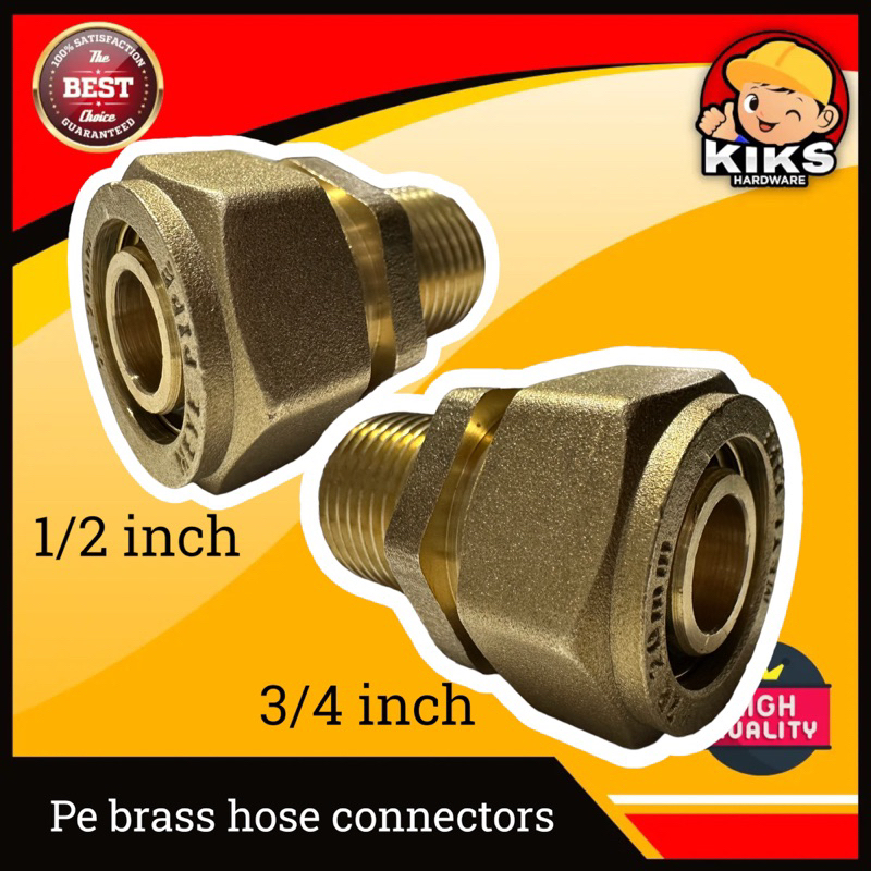 BRASS STRAIGHT COUPLING ISO COMPRESSION TYPE 1/2 and 3/4 [connector brass 20mm 25mm heavyguage ...