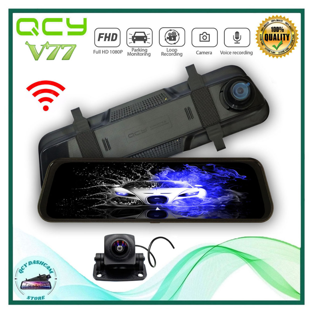 QCY V77 WIFI HD 1080P 9.66" in Touch Screen /Super NightVision /G ...