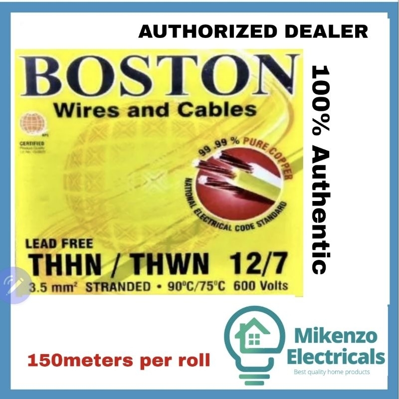 Boston THHN/THWN 14/7 2.0mm², 12/7 3.5 mm², 10/7 5.5 mm² , 8/7 8.0 mm² ...