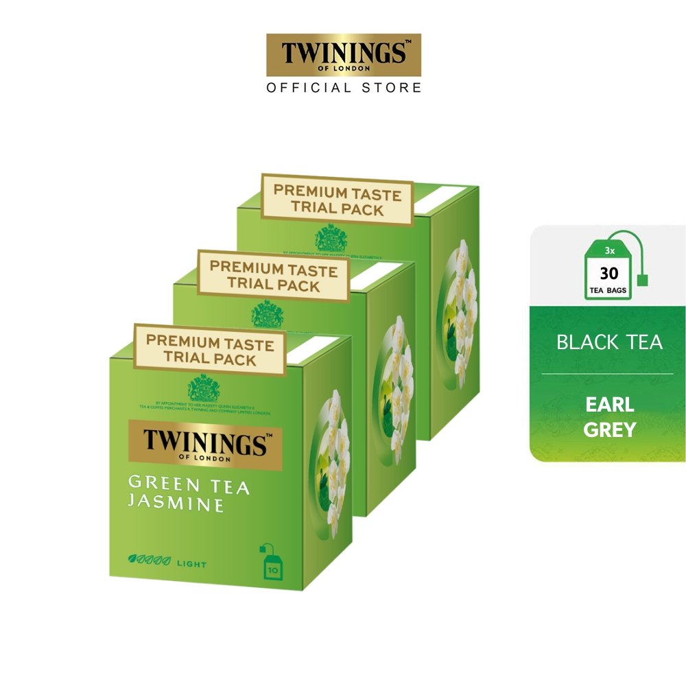 Twinings Green Tea Jasmine Trial Pack (10 teabags) Bundle of 3 | Shopee ...
