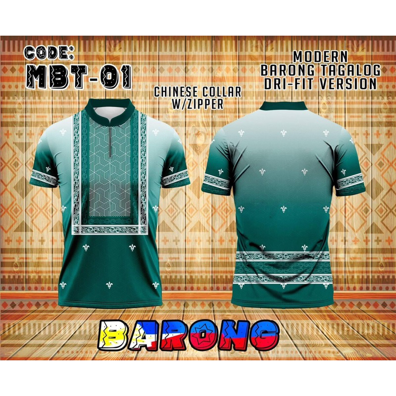 Modern BARONG STYLE FULL SUBLIMATION PART 1 POLO Shirt Premium Dri-Fit ...