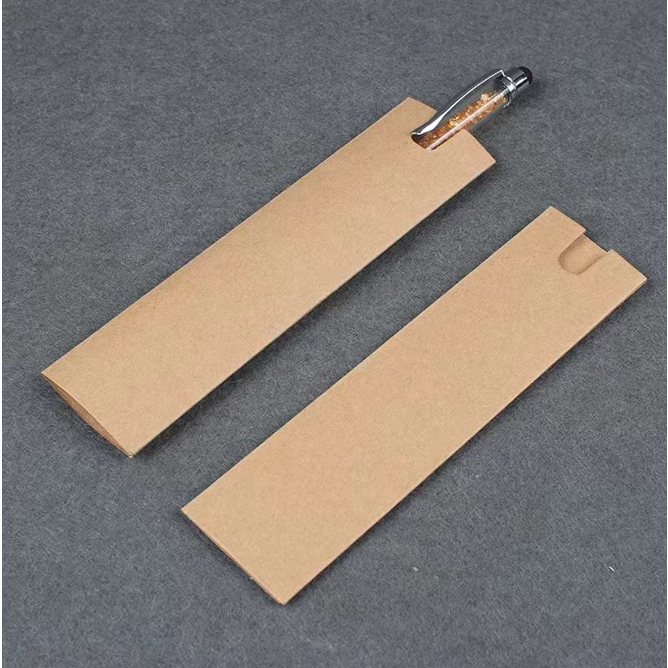 KRAFT PEN CASE PACKAGING FOR BALLPEN PENCIL KRAFT PAPER PEN SLEEVE ...