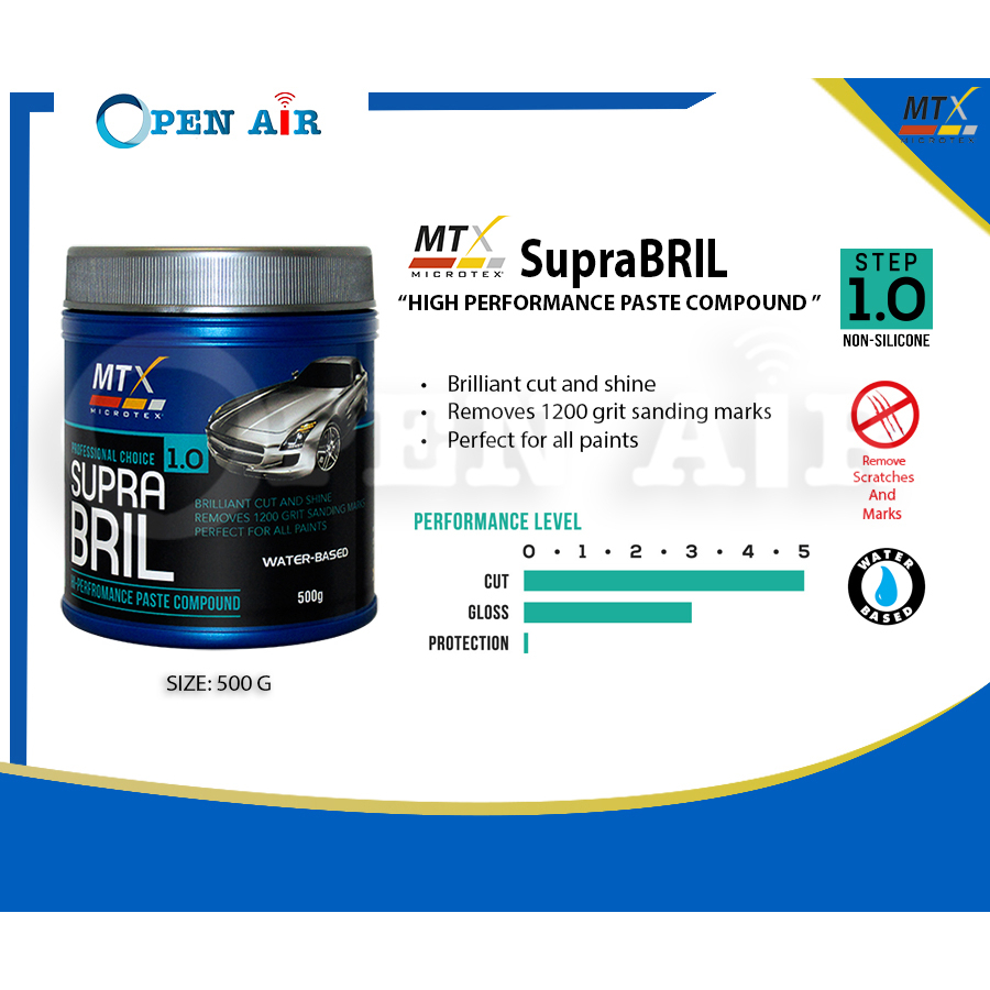 Microtex Supra Bril 500g High Performance Paste Compound "Water Based ...