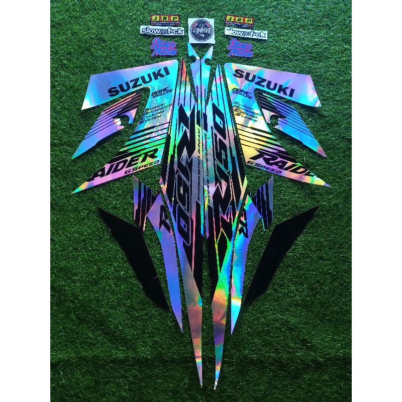 SUZUKI RAIDER 150 CARB/REBORN STOCK SIZE DECAL 2023 DESIGN | Shopee ...