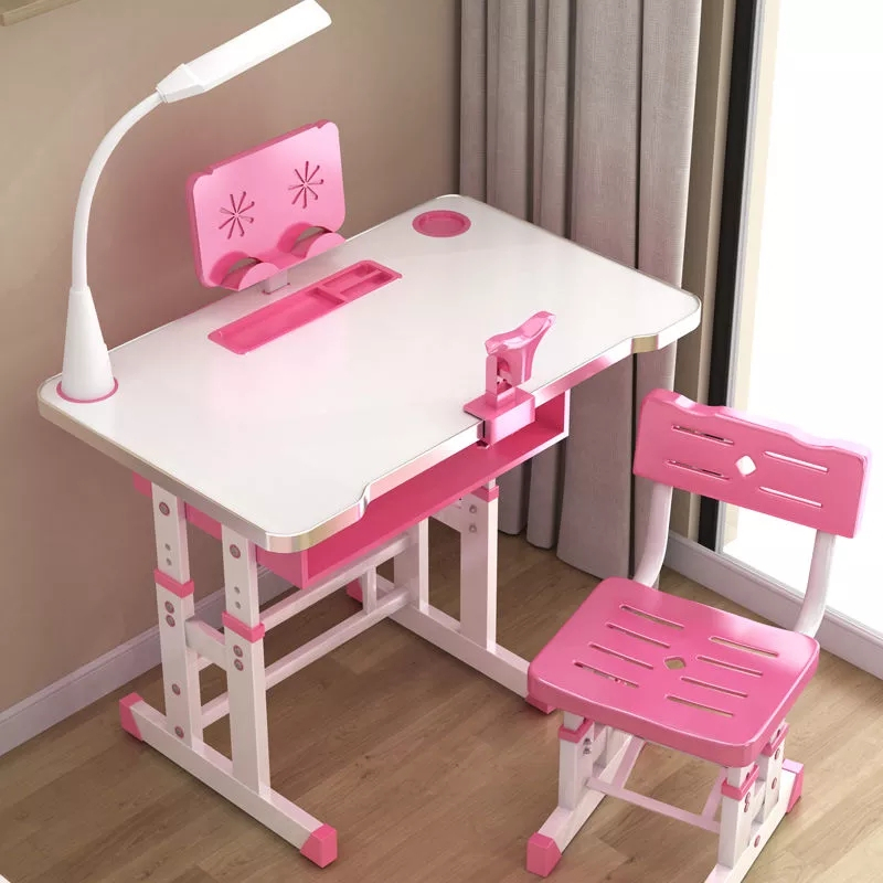 Kids Character Study Table Set Children Learning Desk Adjustable Study ...