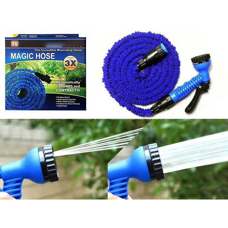 125 feet long Magic Hose Multi-functional Expandable Water Hose Garden ...